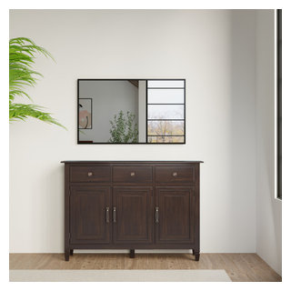 Connaught Solid Wood Wide Entryway Storage Cabinet - Transitional ...