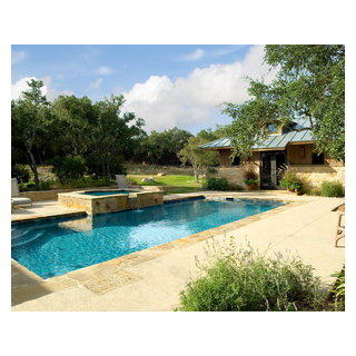 Cordillera Ranch Formal Pool/Spa/Landscape - Traditional - Pool ...