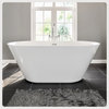 Eviva Eclipse 59" White Freestanding Bathtub - Contemporary - Bathtubs - by Eviva | Houzz