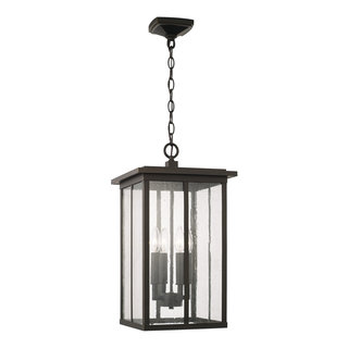 Capital Lighting Barrett 4-Light Outdoor Hanging-Lantern 943844OZ Oiled ...