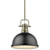 1 Light Rod Pendant in Classic style - 14.63 Inches high by 14 Inches ...