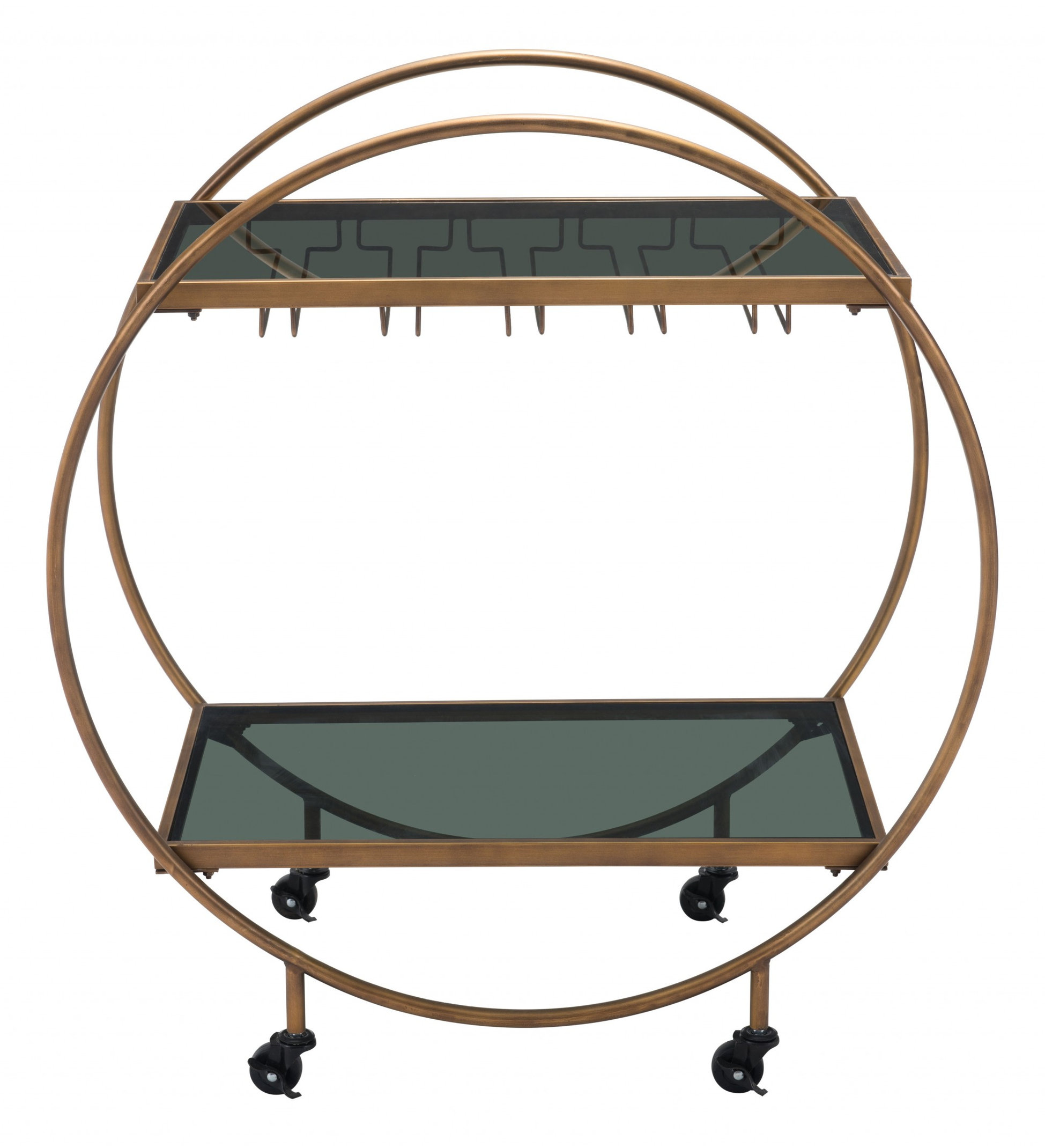 Arc Bar Cart Gold and Black - Contemporary - Bar Carts - by UStradeENT ...