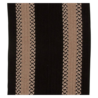 Colonial Mills Rug Corsair Banded Runner Black Runner, Oval, 2x15 ...