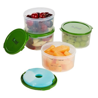Fit & Fresh 4 Piece Smart Portion Chilled 1 Cup Container Set ...