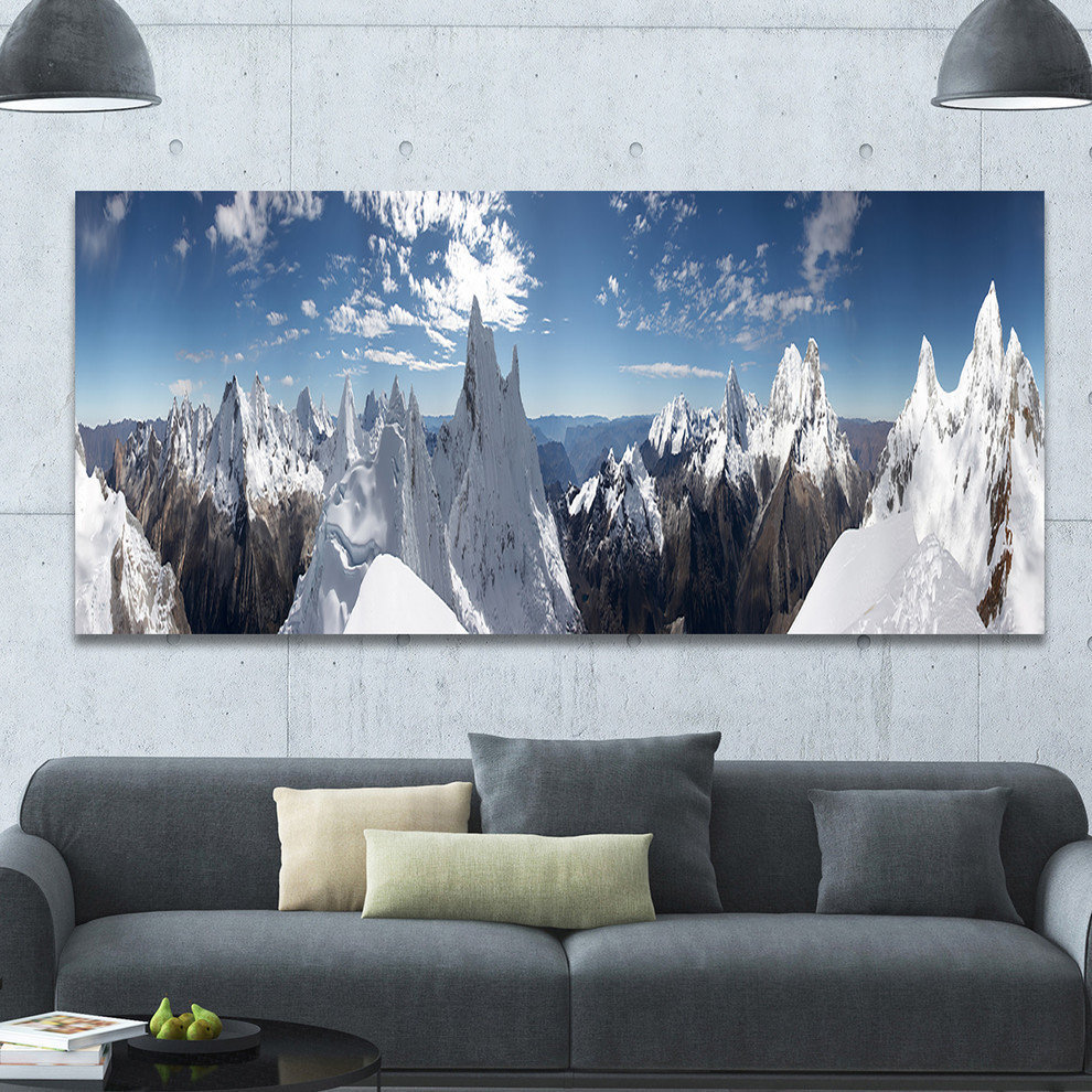 Beautiful Summit Panorama, Landscape Canvas Art Print, 60"x28 ...