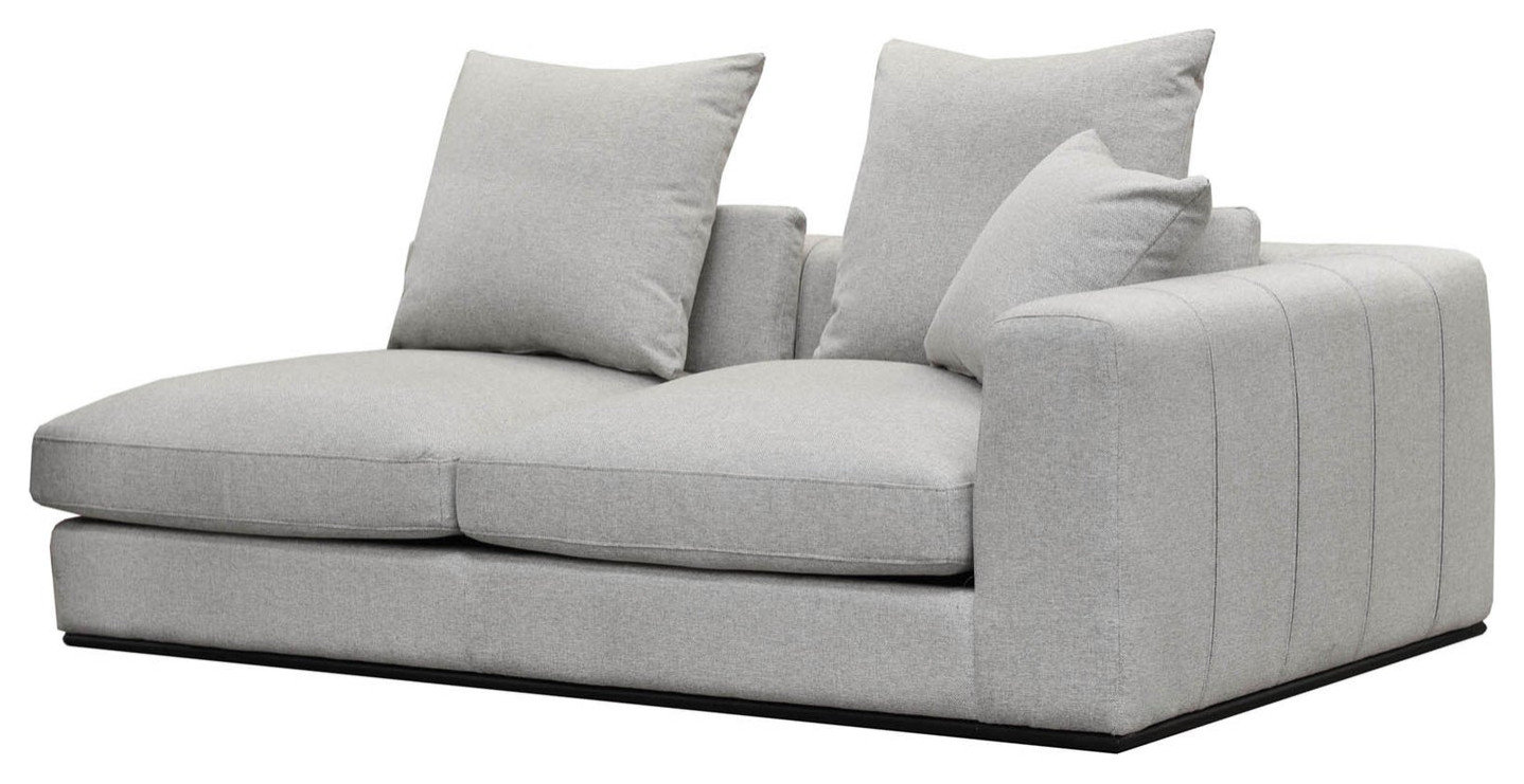 Alba Stone Light Grey Sullivan Sectional Sofa - Transitional ...