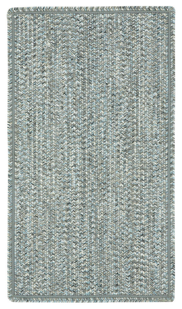 Capel Sea Pottery Smoke 0110_300 Braided Rugs, 8'x11' Oval ...