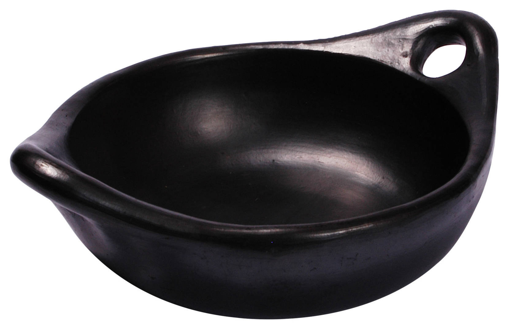 Ancient Cookware, Round Clay Chamba Serving Dish with Handles, Small ...