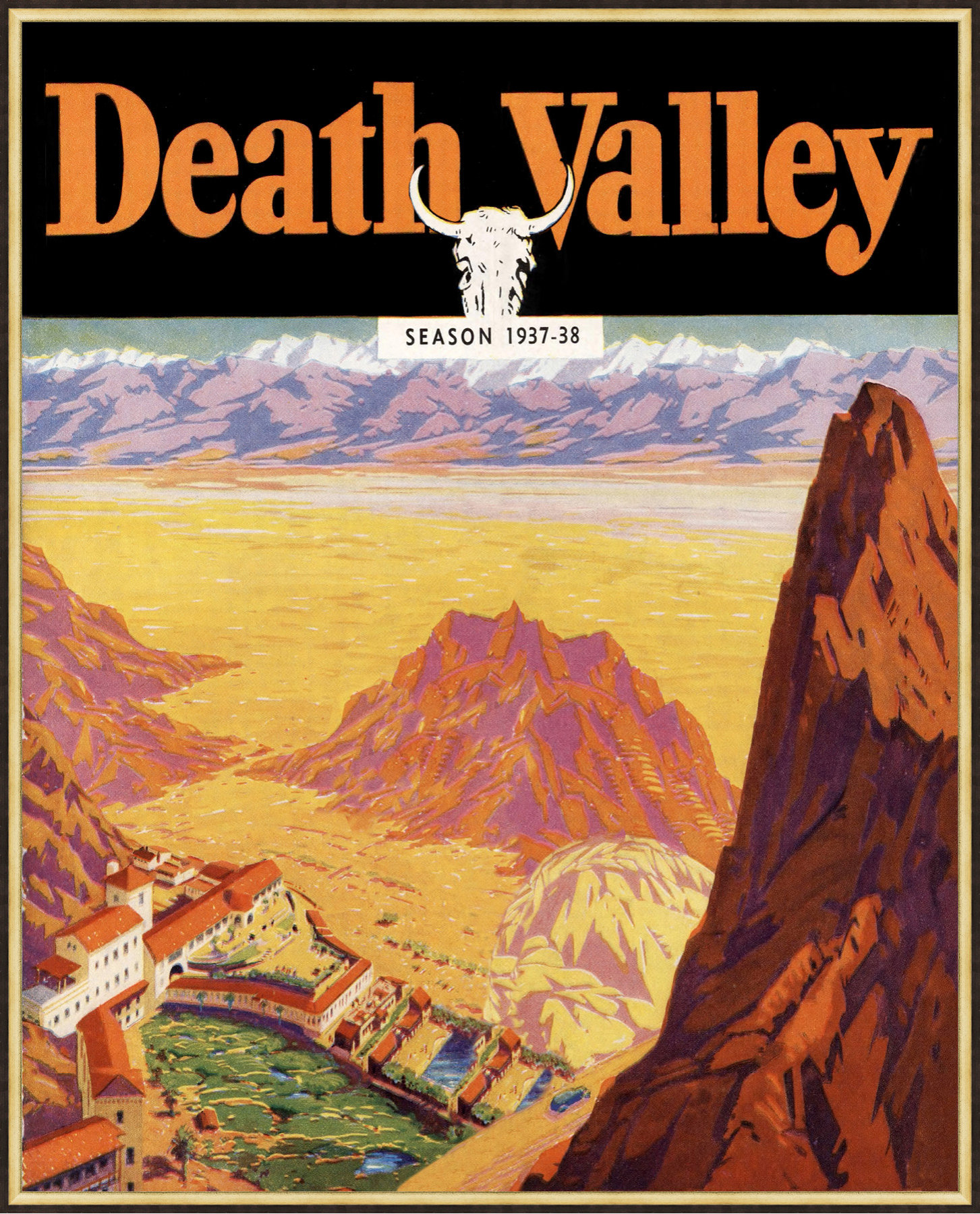 Death Valley, Giclee Reproduction Artwork, 33.5x41.5 - Southwestern ...