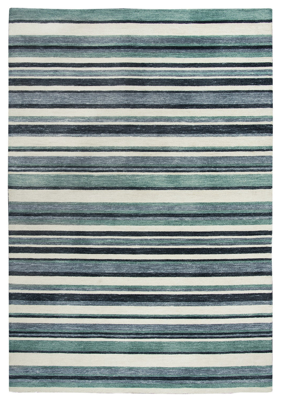 Rizzy Home Villa Collection Aqua/Gray Rug, 7'6" x 9'6" - Contemporary ...