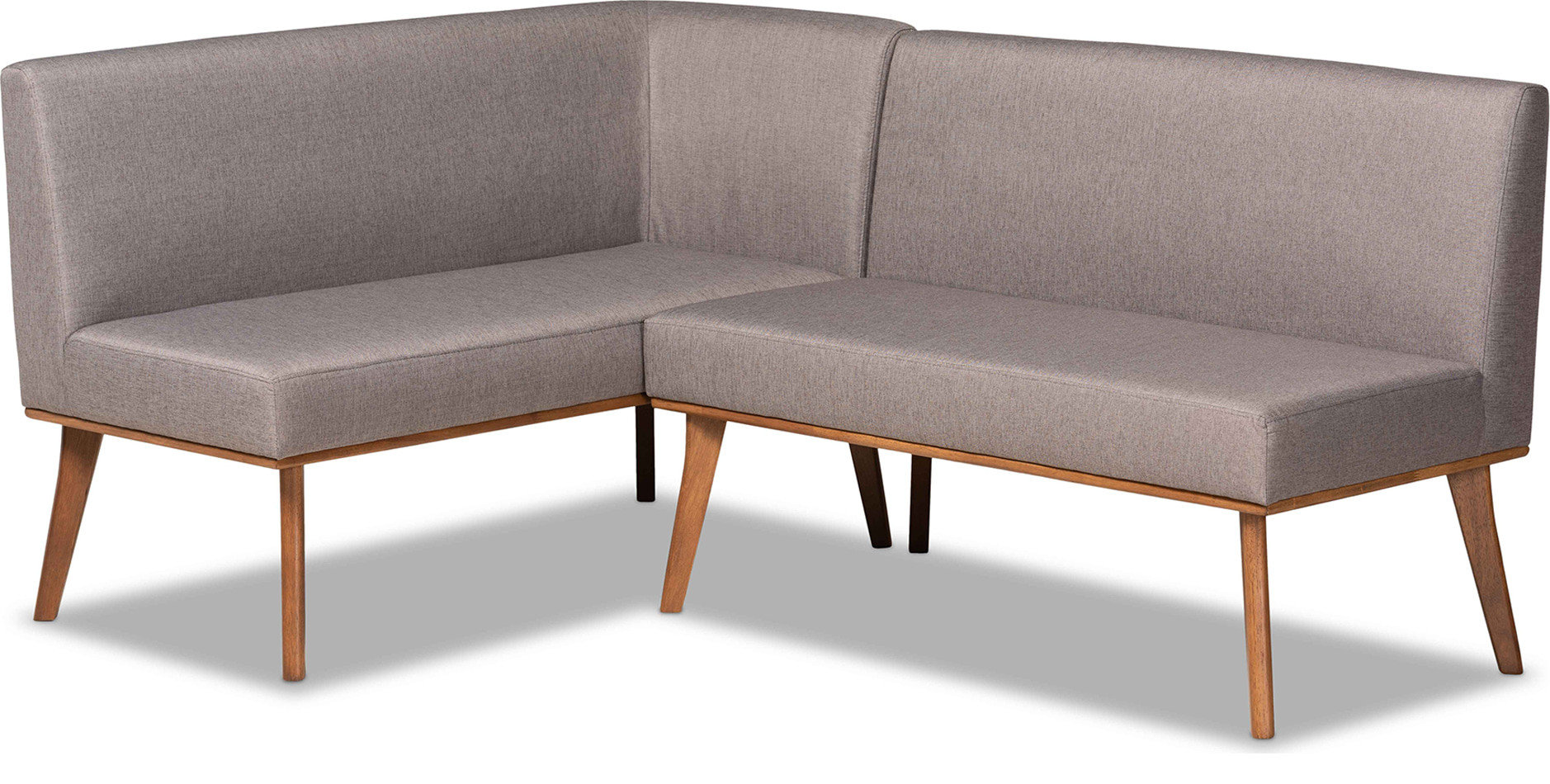 Odessa 2 Piece Dining Corner Sofa Bench - Midcentury - Dining Benches ...