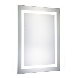Elegant Nova LED Hardwired Mirror Rectangle W20H40 Dimmable 5000K ...