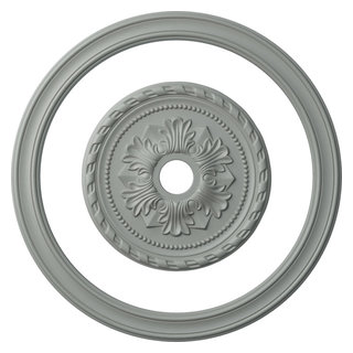 36 1/2"OD Ceiling Ring with 20 7/8"OD Ceiling Medallion Palmetto Kit ...