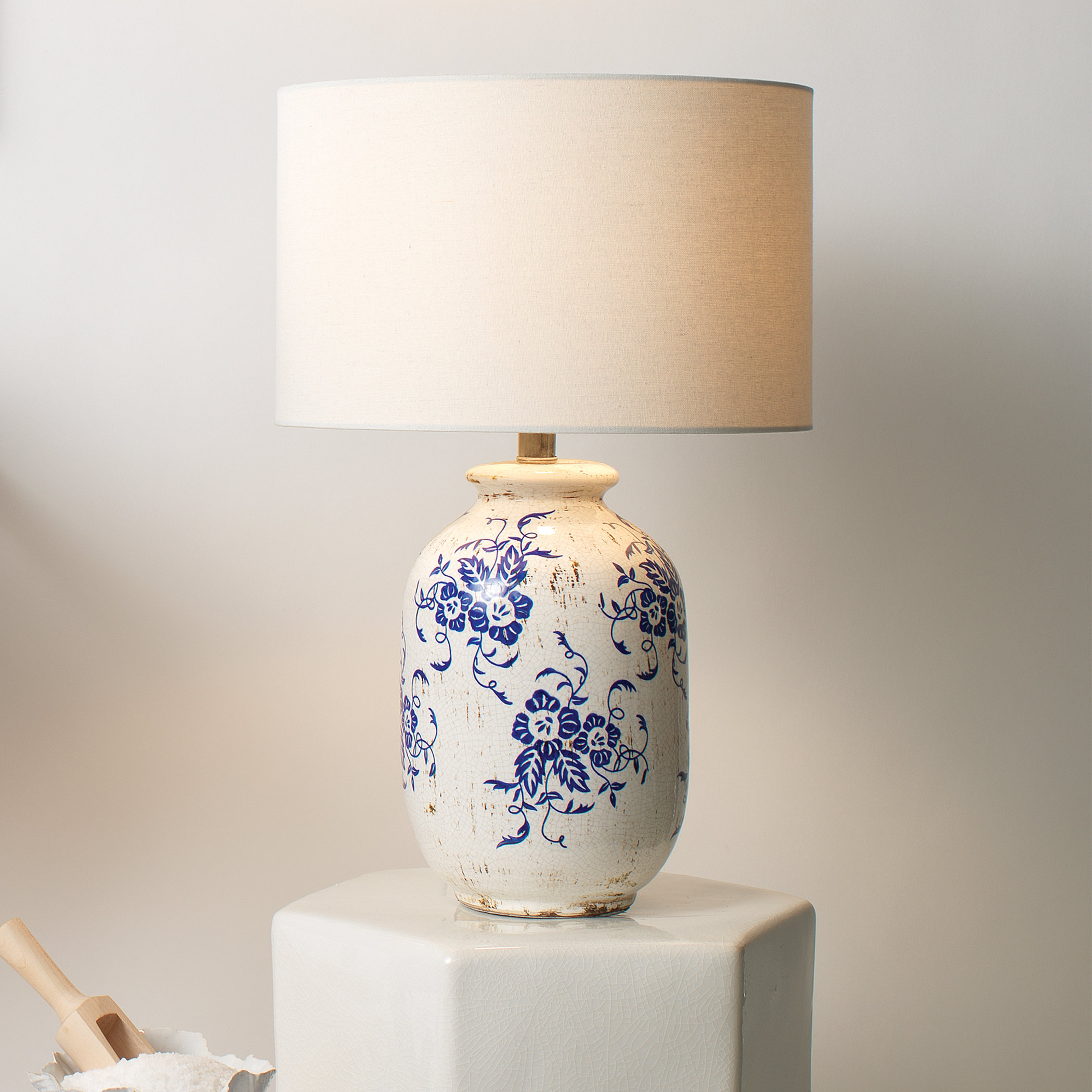 Blue Ceramic Ruth Table Lamp - Farmhouse - Table Lamps - by HedgeApple ...