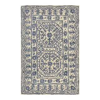 Surya Smithsonian SMI-2113 5'x8' Rug, Denim/Khaki - Mediterranean ...