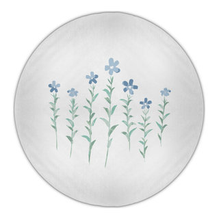 Periwinkle Rug, 5' Round - Contemporary - Area Rugs - by E by Design ...