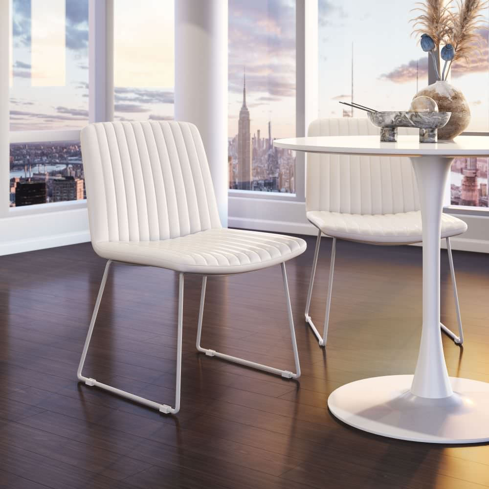 Joy Dining Chair, Set of 2 White - Contemporary - Dining Chairs - by ...