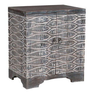 ELK HOME 642005 Waterfront Harmony 2-Door Nightstand in Grey - Beach ...
