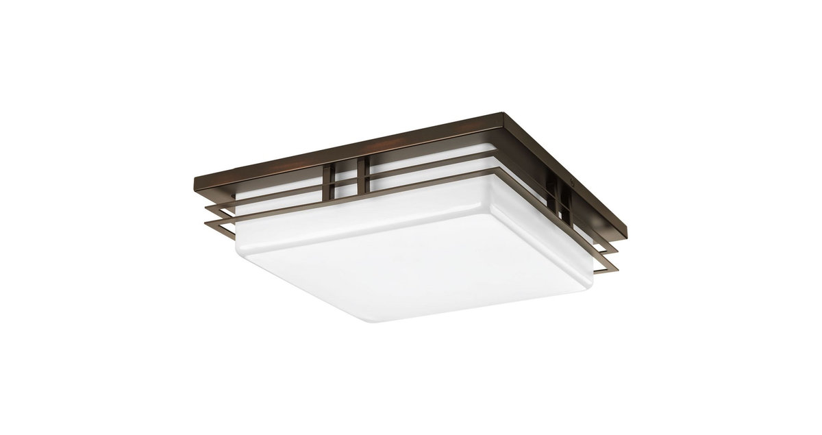 Helm 2-Light - Craftsman - Outdoor Flush-mount Ceiling Lighting - by ...