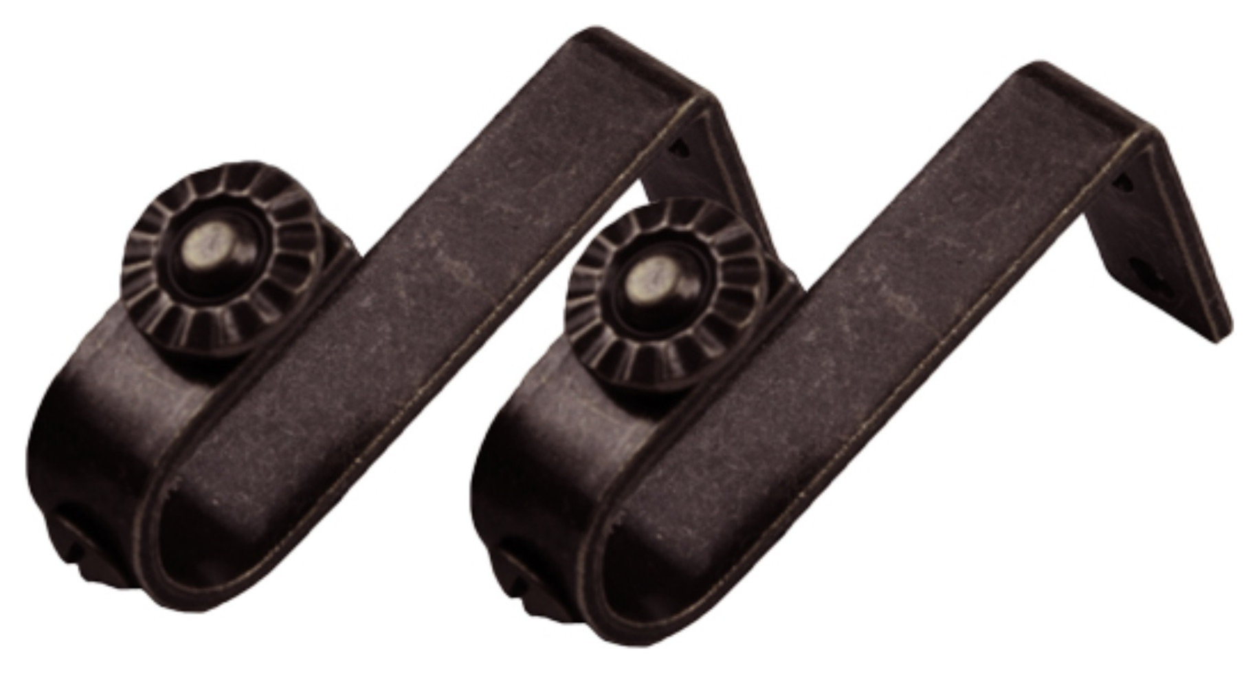 13/16 inch Rod Ceiling Bracket Pair - Cocoa - Traditional - Brackets ...