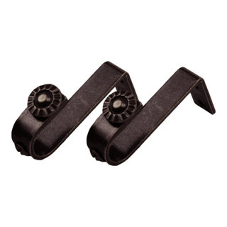 13/16 inch Rod Ceiling Bracket Pair - Cocoa - Traditional - Brackets ...