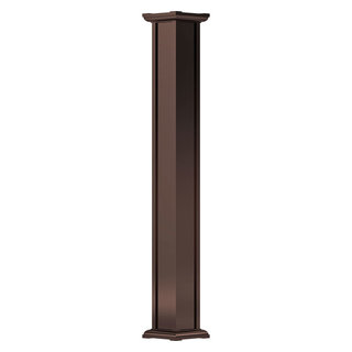 6" x 8' Endura-Aluminum Acadian Style Column, Square Shaft, Textured ...