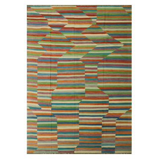 Winchester Kilim Ashiqull Rust Rug, 10'2 x 13'11 - Contemporary - Area ...