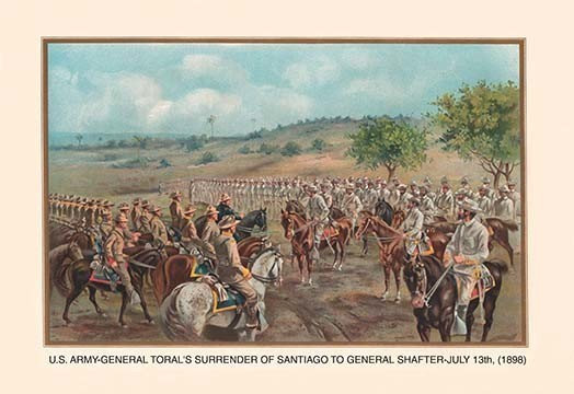 General Toral's Surrender of Santiago to General Shafter, July 13, 1898 ...