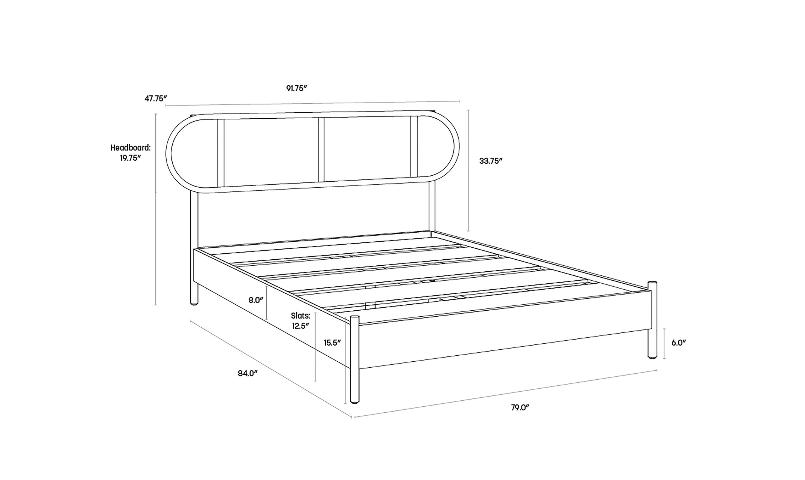Gypsy Bed, King - Tropical - Platform Beds - by Sunpan Modern Home | Houzz