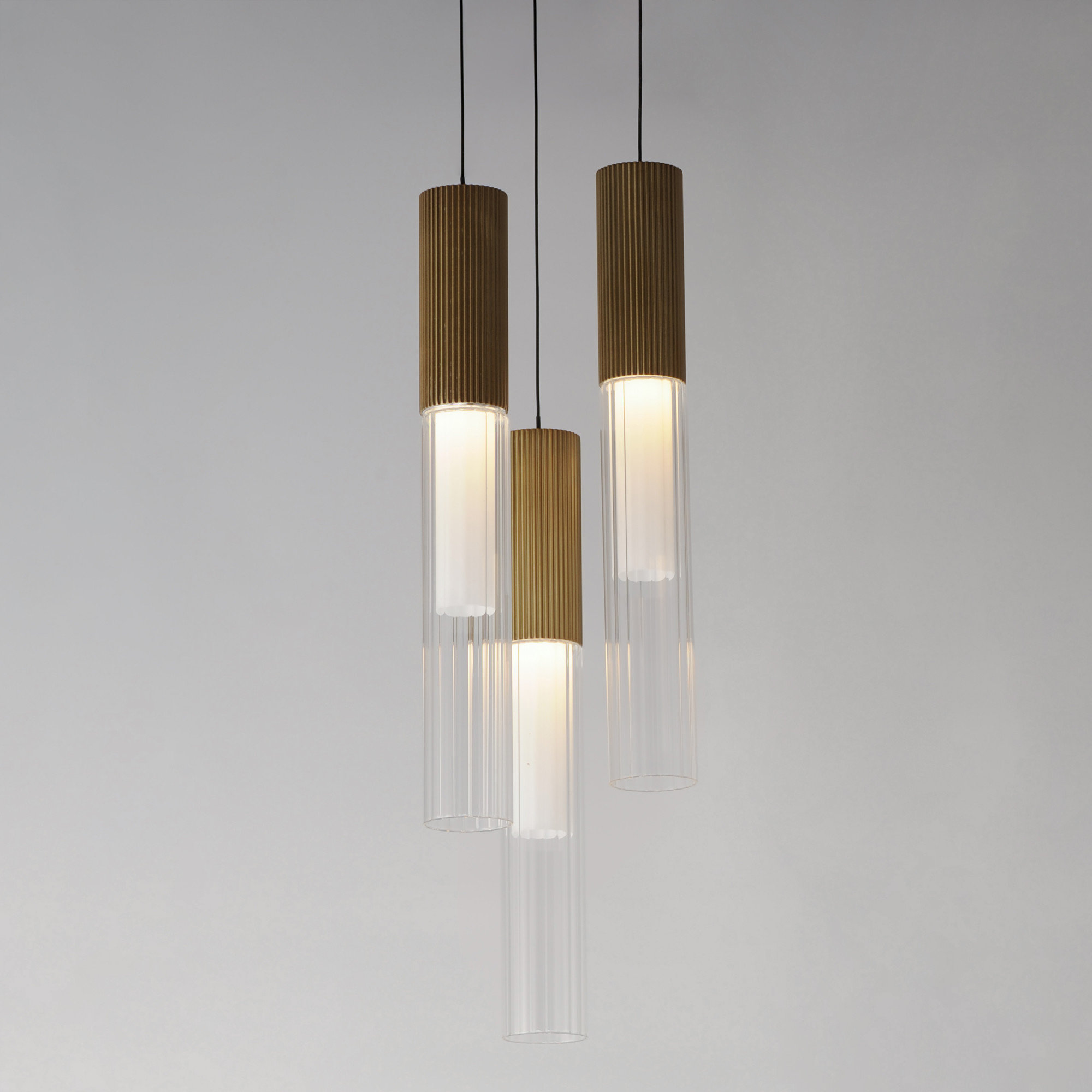 ET2 E11013 Reeds 3 Light 12"W LED Suspension Multi Light Pendant ...