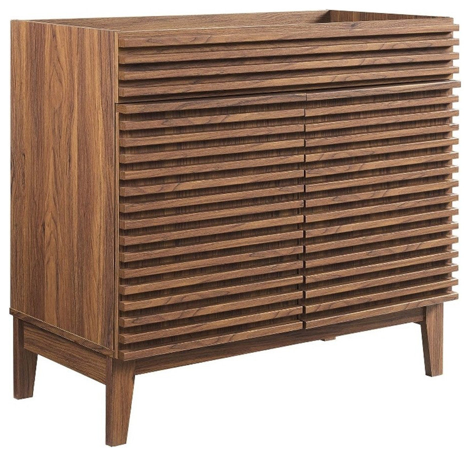 Modway Render 35" MDF and Particleboard Bathroom Vanity Cabinet in ...