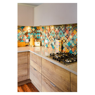 Orange is the happiest colour-Frank Sinatra - Midcentury - Kitchen ...