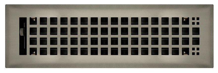 Mission Style Floor Register, 2 X 12 - Contemporary - Registers Grilles ...