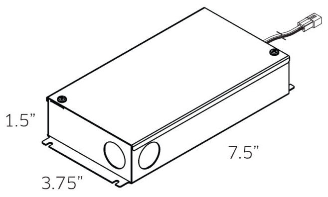 48W 12V DC Dimmable LED Hardwire Driver, Gray - Modern - Lighting ...