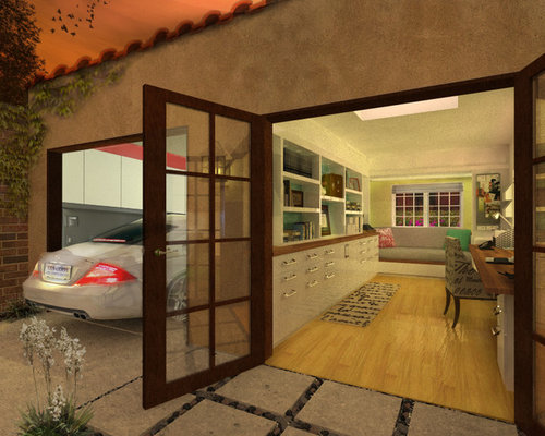 Convert Garage To Office | Houzz