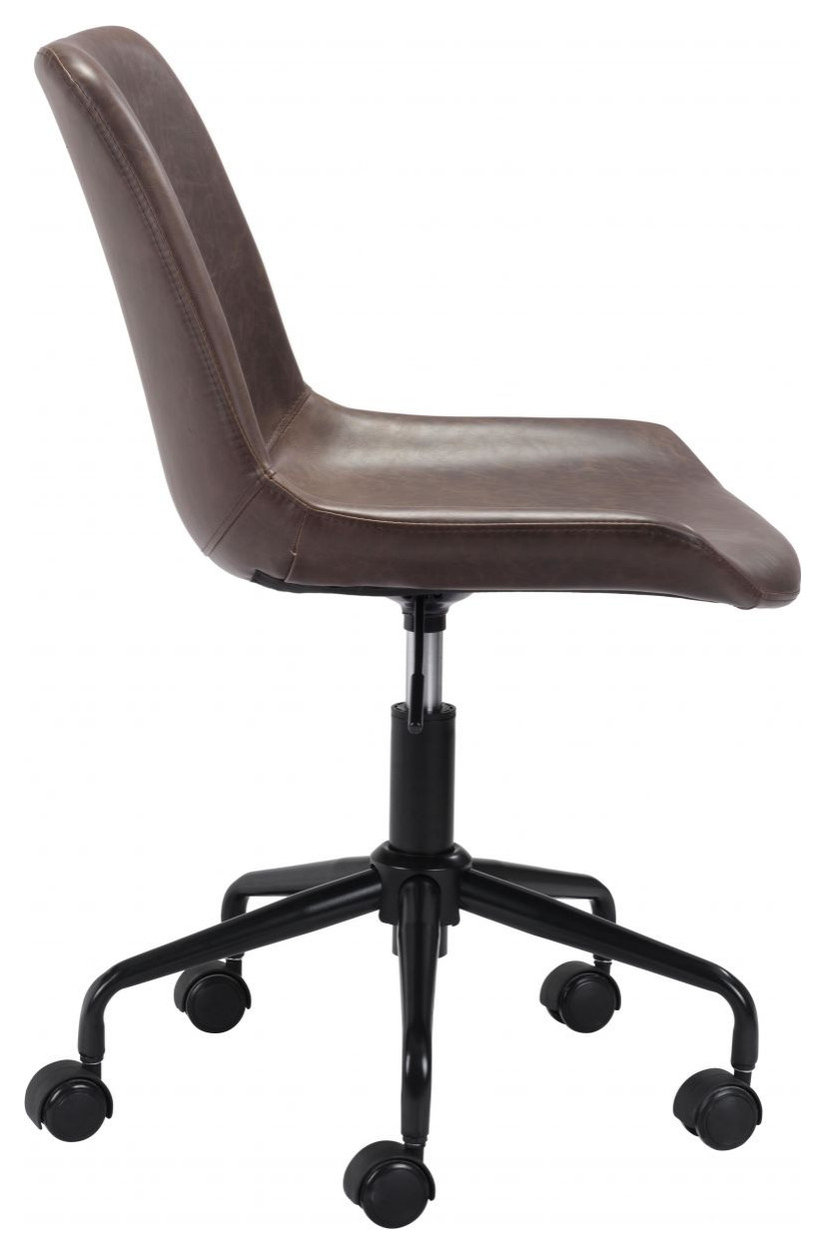 Byron Office Chair Brown - Transitional - Office Chairs - by First of a ...