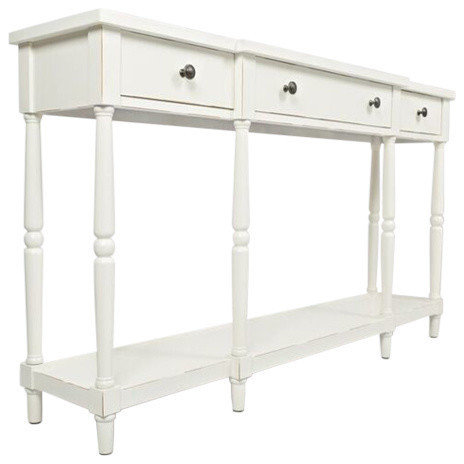 Stately Home 60" Console- Antique White - Traditional - Console Tables ...
