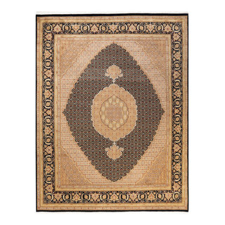 Trichur, One-of-a-Kind Hand-Knotted Area Rug Black, 8'1"x10'5", 8x10 ...