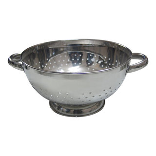 nu steel Stainless Steel Colander, 1 Quart - Contemporary - Colanders ...
