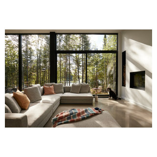 Lake Arthur house - Contemporary - Living Room - Montreal - by GHOCHE ...
