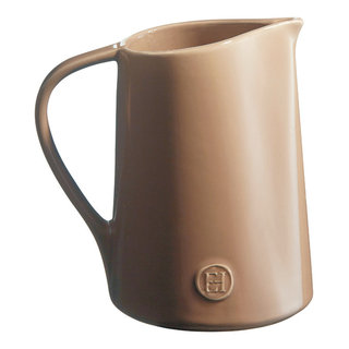 Emile Henry Oak Ceramic 1 Quart Pitcher - Contemporary - Pitchers - by ...