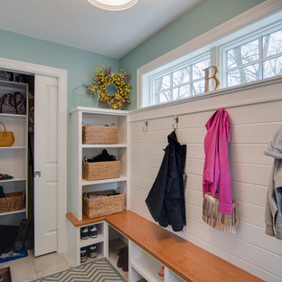 75 Beautiful Entryway With Green Walls Pictures & Ideas | Houzz