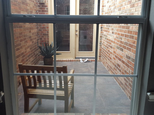 Small enclosed courtyard/atrium