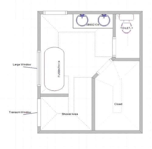 Shower head placement ideas?