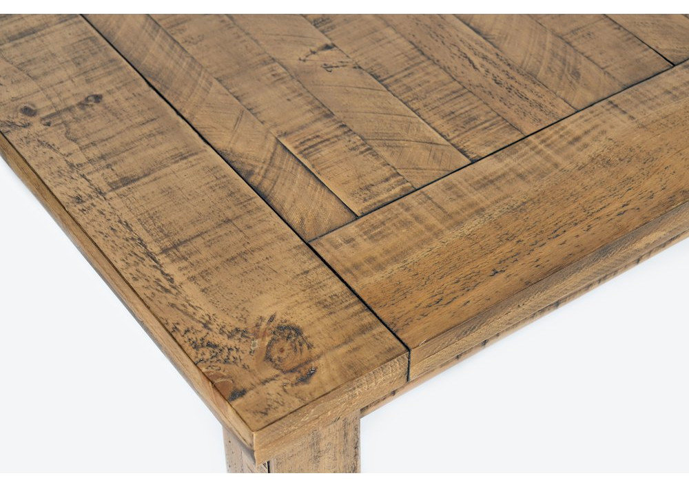 Telluride Rustic Farmhouse Solid Wood 78 Extension Dining Table ...
