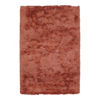 Naya Contemporary Area Rug, Orange and Beige, 2'x3' - Contemporary ...