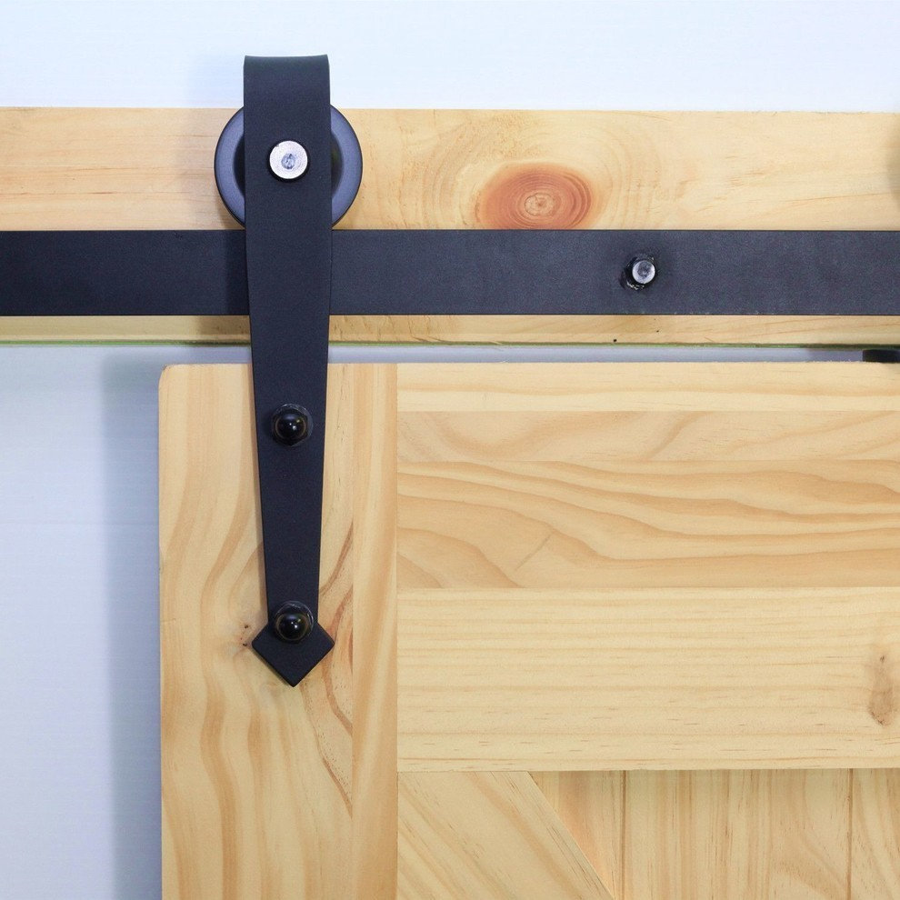 Sliding Barn Door Hardware Kit, Arrow Design, 15FT - Traditional - Barn ...