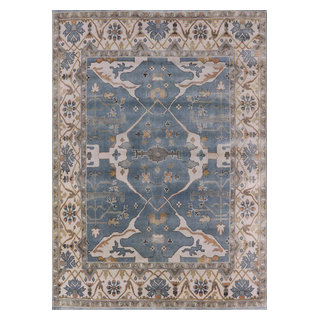 Ahgly Company Indoor Rectangle Mid-Century Modern Area Rugs, 5' x 7', 6 ...