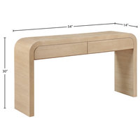 Cresthill Natural Ash Console Table - Transitional - Console Tables ...
