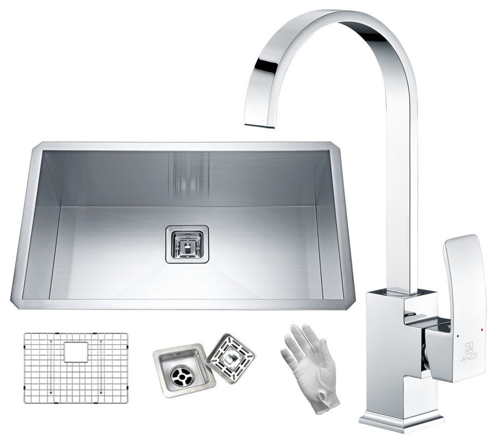 ANZZI Kitchen Sink Set - Contemporary - Kitchen Sinks - by Serenity ...